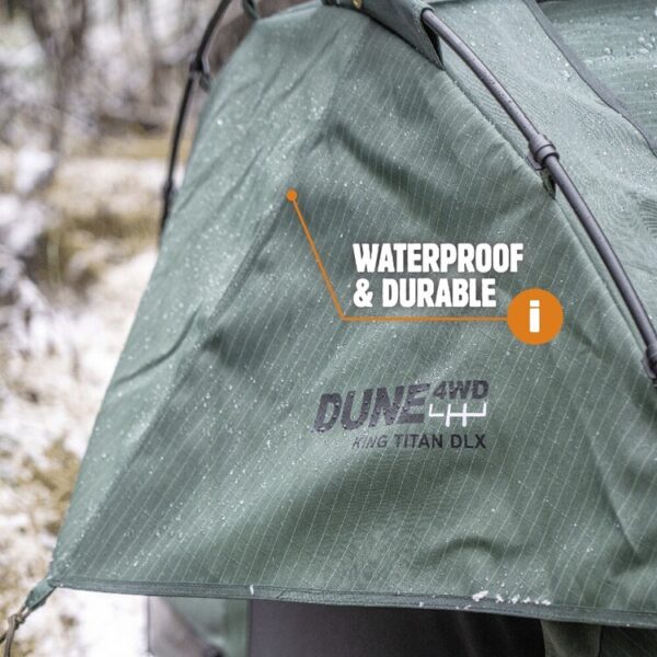 Dune 4WD King Titan Deluxe Double Swag Olive – OZ Camp Hire