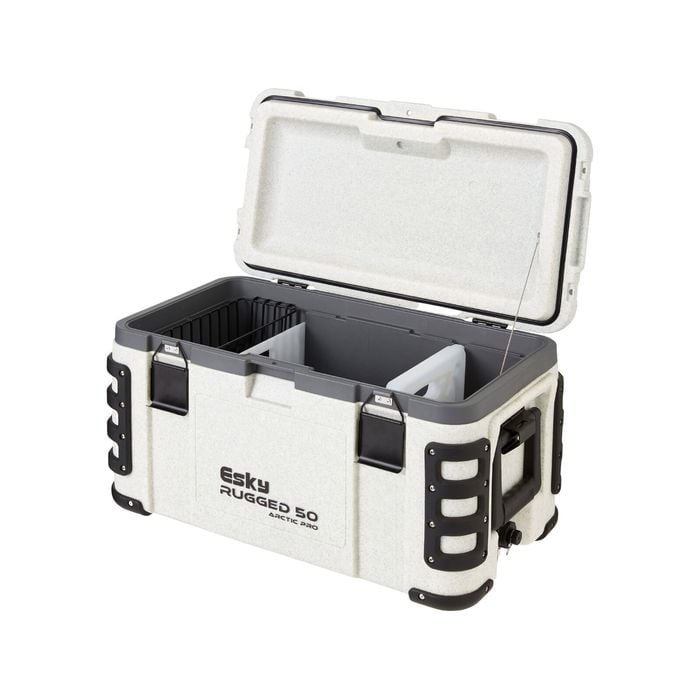 Esky 50L Arctic Pro Rugged Cooler With Accessory Pack – OZ Camp Hire
